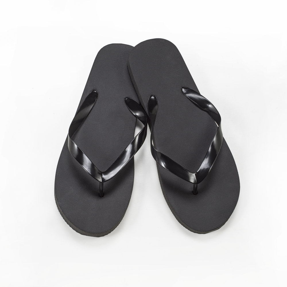 Infradito nere con fascette total black uomo